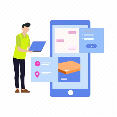 App Design Mobile Parceldelivery Icon Download On Iconfinder