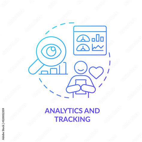 Analytics And Tracking Blue Gradient Concept Icon Data Survey