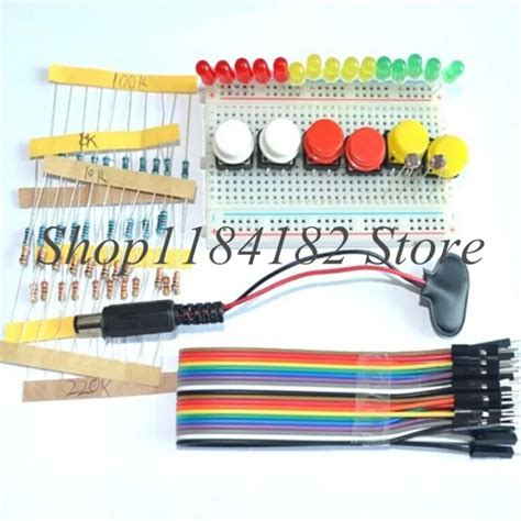 starter kit uno r3 mini breadboard led wire button for arduino diy kit