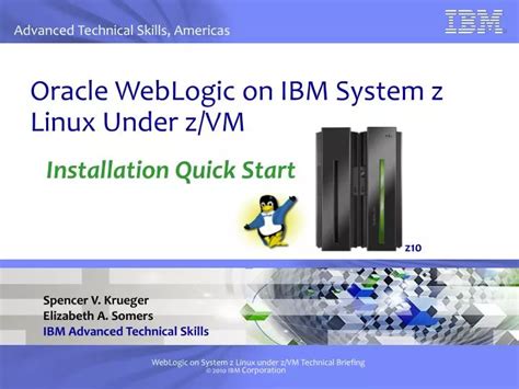 PPT Oracle WebLogic On IBM System Z Linux Under Z VM PowerPoint Presentation ID 3213604