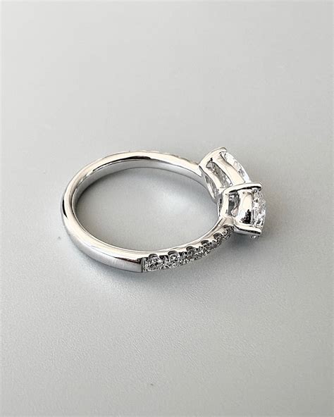 Gal 13ctw Pear And Round Halo Lab Grown Diamond Alloy Ring Stylegal
