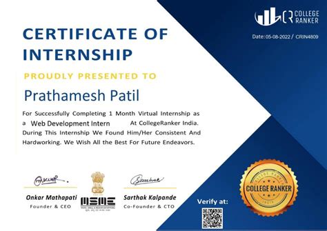 Prathamesh Patil On Linkedin Webdevelopmentintership Opportunity Community Webdevelopment