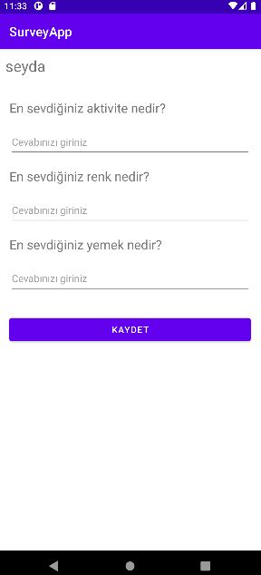 Github Seydanurkuvvetli Surveyapp