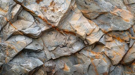 The Jagged Surface Of This Rock Is A Mosaic Of Rough And Smooth Textures Creating A Unique And