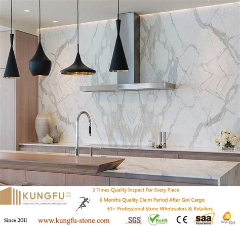 How To Choose Calacatta Gold Quartz Backsplash For Kitchen Kkq