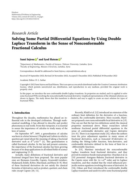 Pdf Solving Some Partial Differential Equations By Using Double Laplace Transform In The Sense