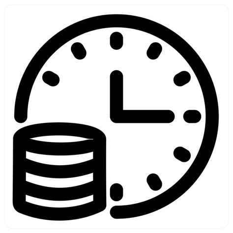 Time Server And Clock In Black Color 60322224 Vector Art At Vecteezy