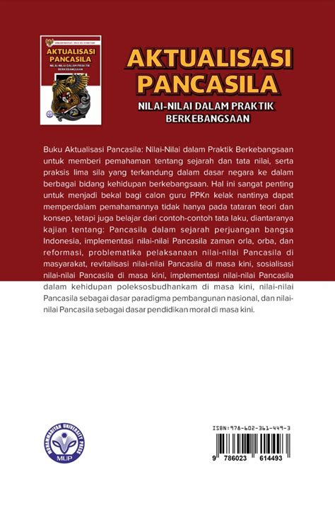 Aktualisasi Pancasila; Nilai-Nilai dalam Praktik Berkebangsaan - BUKU