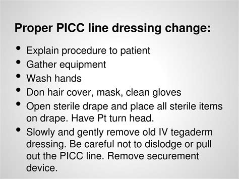 Picc Line Dressing Change