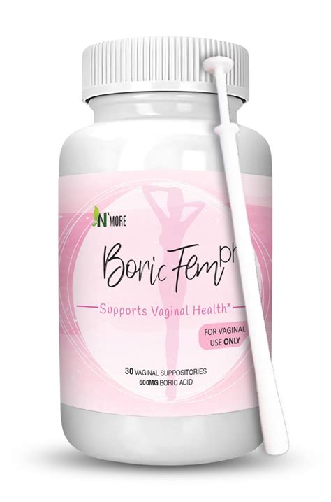 Boric Acid Vaginal Suppositories With Applicator