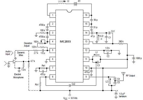Mc2833 Fm Transmitter Circuit Design Electronic Project
