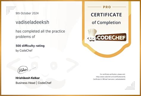 Deekshitareddy Vadisela On Linkedin Codechef Certificate Vadiseladeeksh