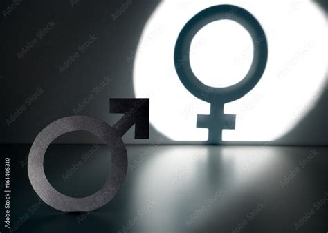 Sex Change Gender Reassignment Transgender And Sexual Identity Concept Male And Man Symbol In