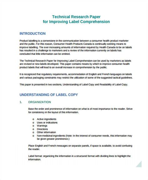 26 Paper Format Templates Pdf