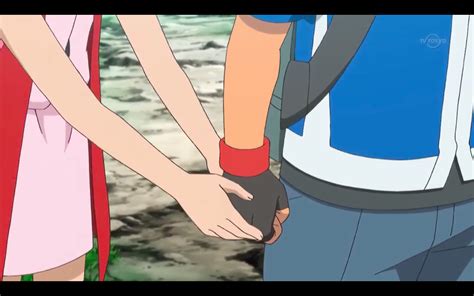 Ash And Serena Holding Hands