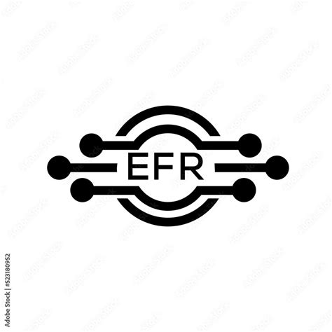 Efr Letter Logo Efr Best White Background Vector Image Efr Monogram Logo Design For