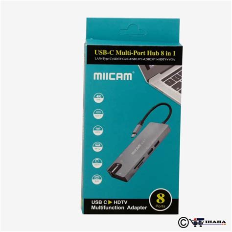 USB C MULTI PORT HUB 8 IN 1 MIICAM Adapter IHAHA Technologies Online Shopping For Electronic