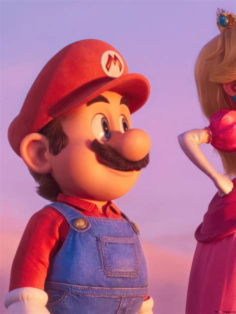 Mario With Princess Peach Toad Super Mario Bros Movie K Wallpaper Download