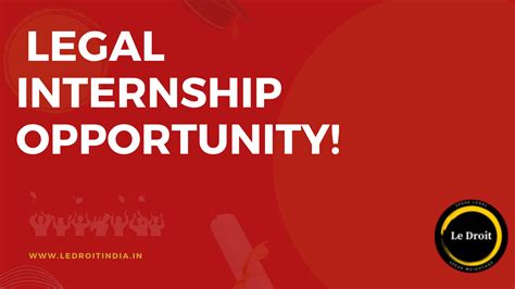 Legal Internship At Deloitte Ledroit India