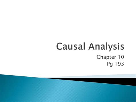 PPT Causal Analysis PowerPoint Presentation Free Download ID