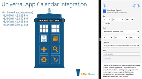 Diederik Krols Universal Windows Apps A Tale Of Two Calendars
