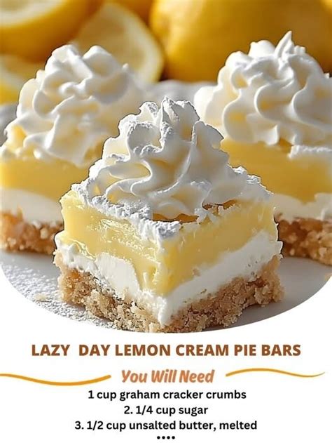 Lazy Day Lemon Cream Pie Bars My Keto Web