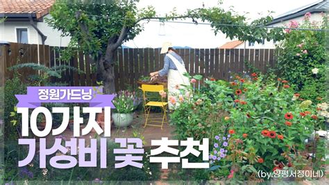 [ 가드닝라이프] 서리 내릴 때까지 꽃이 피는 가성비 꽃 10가지🌷🌹 By 양평서정이네 Youtube
