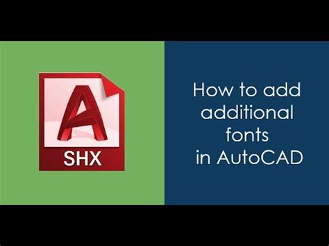 How To Add Additional Fonts In AutoCAD YouTube