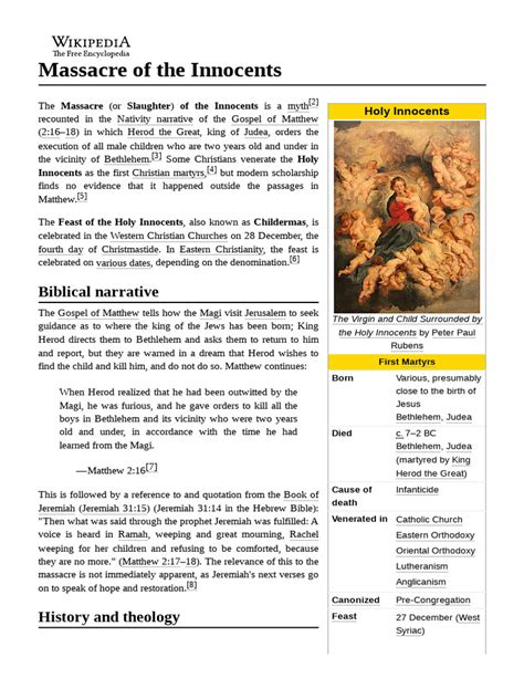 Massacre Of The Holy Innocents Explained Pdf