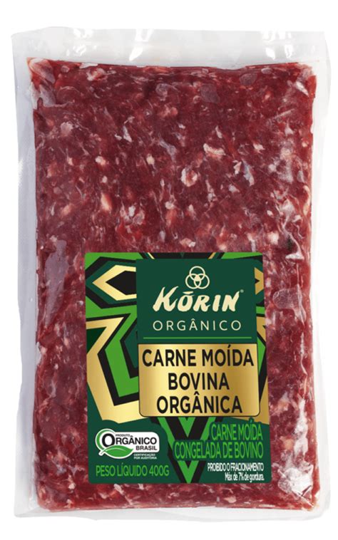 Carne Moída Bovina Orgânica Korin