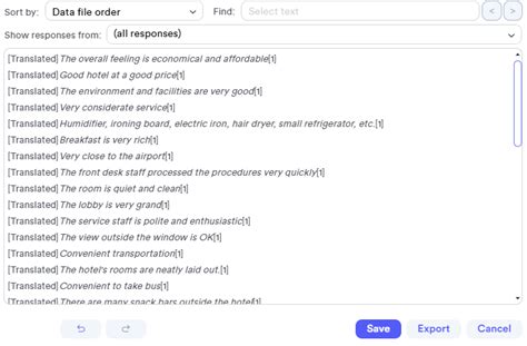 How To Automatically Translate Text When Classifying Text Data Displayr Help