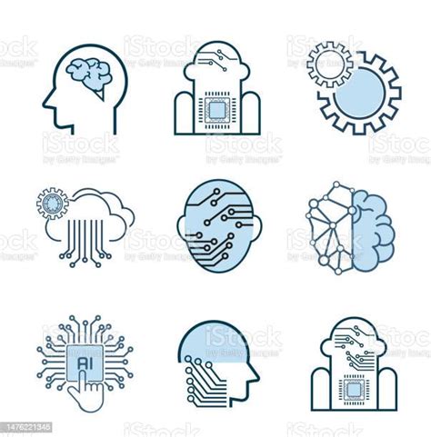 The Artificial Intelligenceai Groups Of Icons Symbols In Groups Of