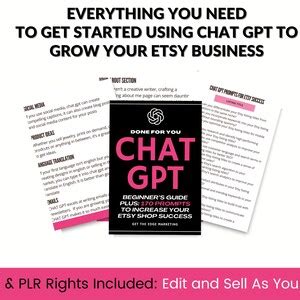 Open Ai Chat Gpt Prompts For Etsy Master Resell Rights Private Label Rights Ai Prompts Etsy