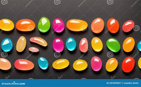Jelly Bean Jubilee Exploring The Sweet World Of Peach Flavors Ai Generated Stock Illustration