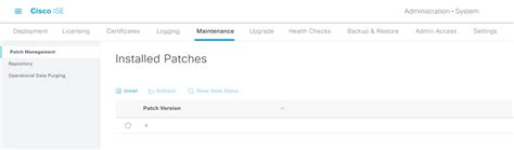 Cisco Ise Patch Install Example
