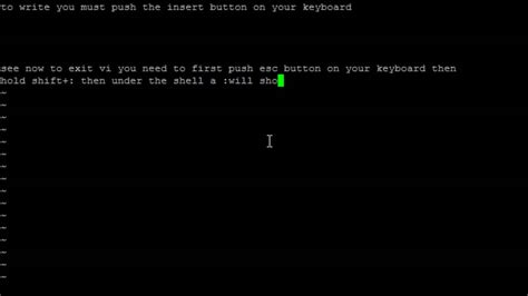 How To Exit Vim Vi On Linuxunix Youtube