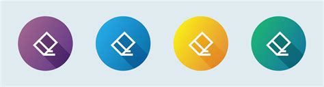 Eraser Line Icon In Flat Design Style Wipe Out Signs Illustration 44298146 Vector Art At Vecteezy