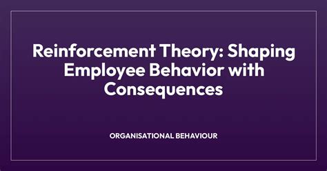Reinforcement Theory Shaping Employee Behavior With Consequences • Csr Education