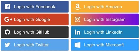 Social Login Buttons For React Reactscript