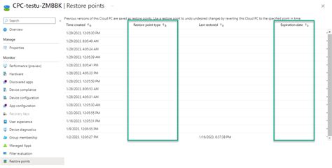 getting started with windows 365 part 6 point in time restore