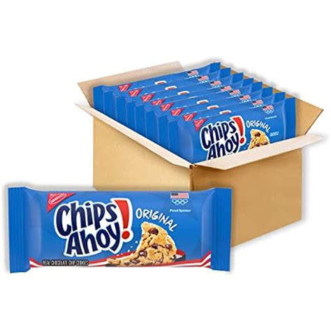 Oreo Chips Ahoy Chocolate Chip Cookies 16 King Size Snack Pack 160