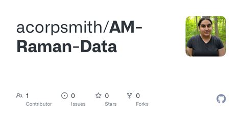 Github Acorpsmith Am Raman Data