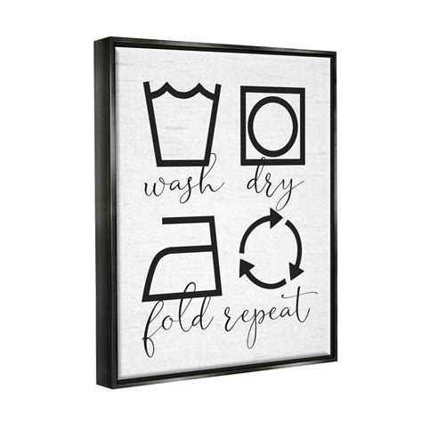 Stupell Industries Helpful Laundry Symbol Calligraphy Guide Chart By Lettered And Lined