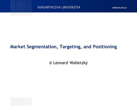 Market Segmentation Targeting And Positioning Ppt Download MBA Finance And Marketing Studocu