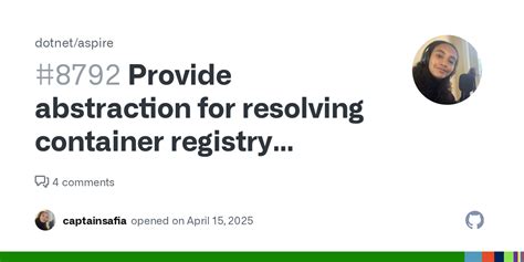 Provide Abstraction For Resolving Container Registry Associated With