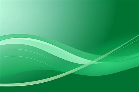 Green Background With Curved Lines Premium Ai Generated Vector