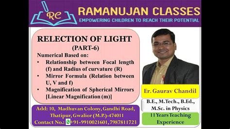 Class Science Chapter Light Reflection And Refraction Reflection Of Light Part YouTube