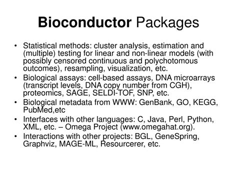 Ppt Introduction To R And Bioconductor Bmi 731 Winter 2005 Powerpoint Presentation Id 4764719