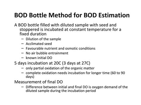 Do Bod And Cod Ppt Chemistry Science