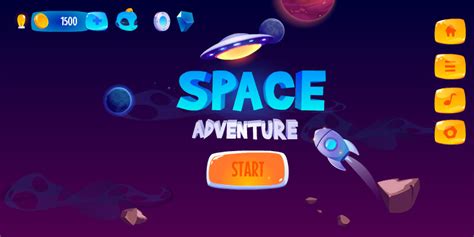 Artstation Game Ui Animation Space Adventure
